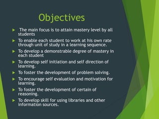 Mastery learning model | PPTX