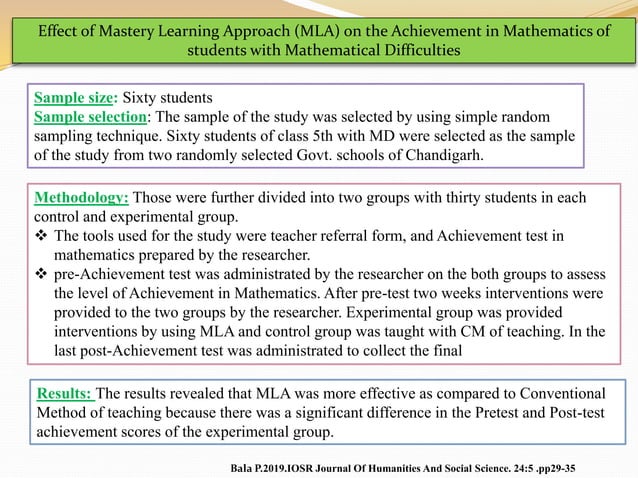 Mastery learning models ppt | PPT