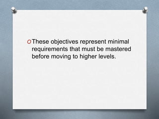Mastery learning targets | PPT