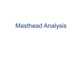 Masthead analysis | PPT
