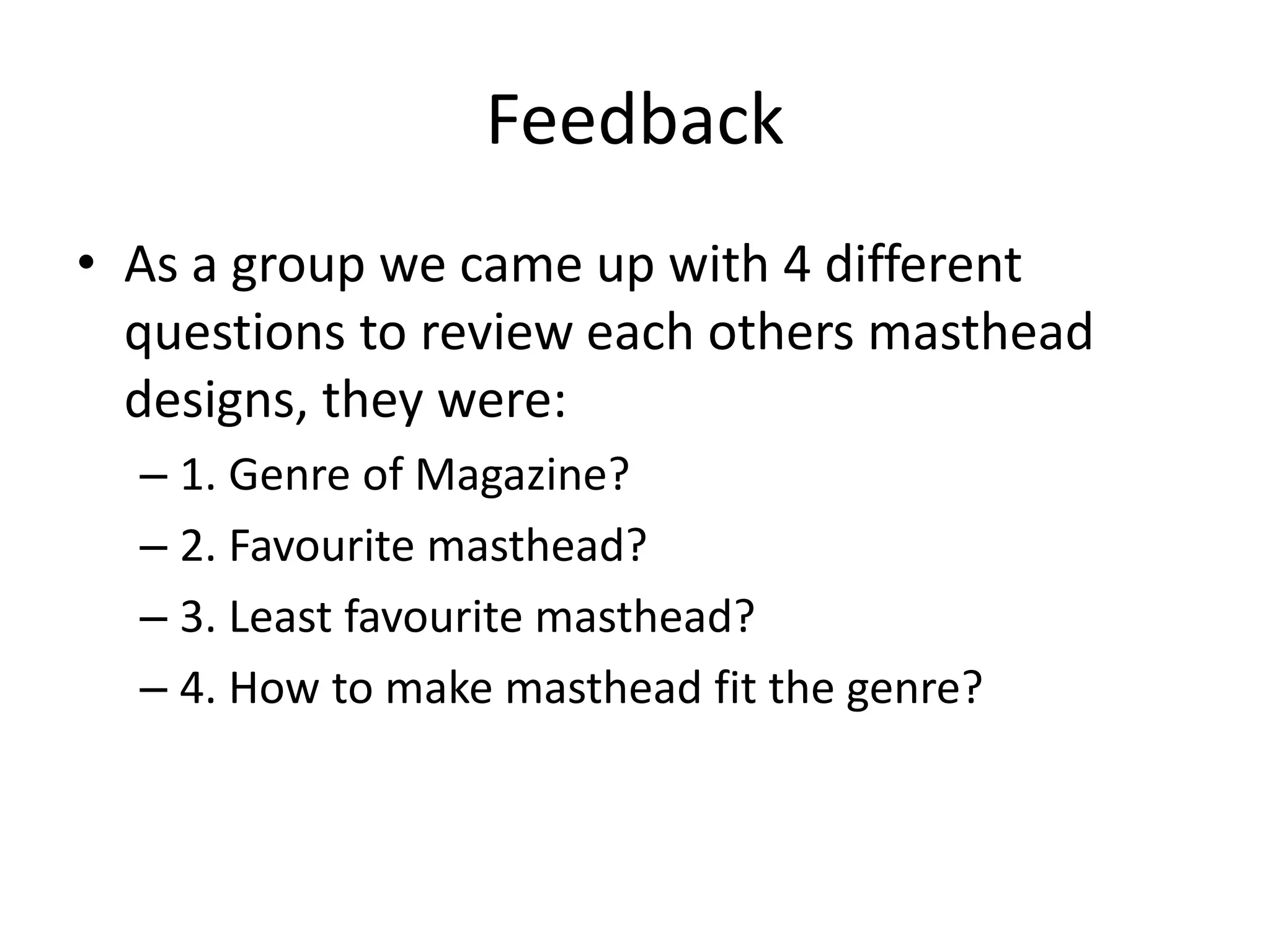 Masthead analysis | PPT