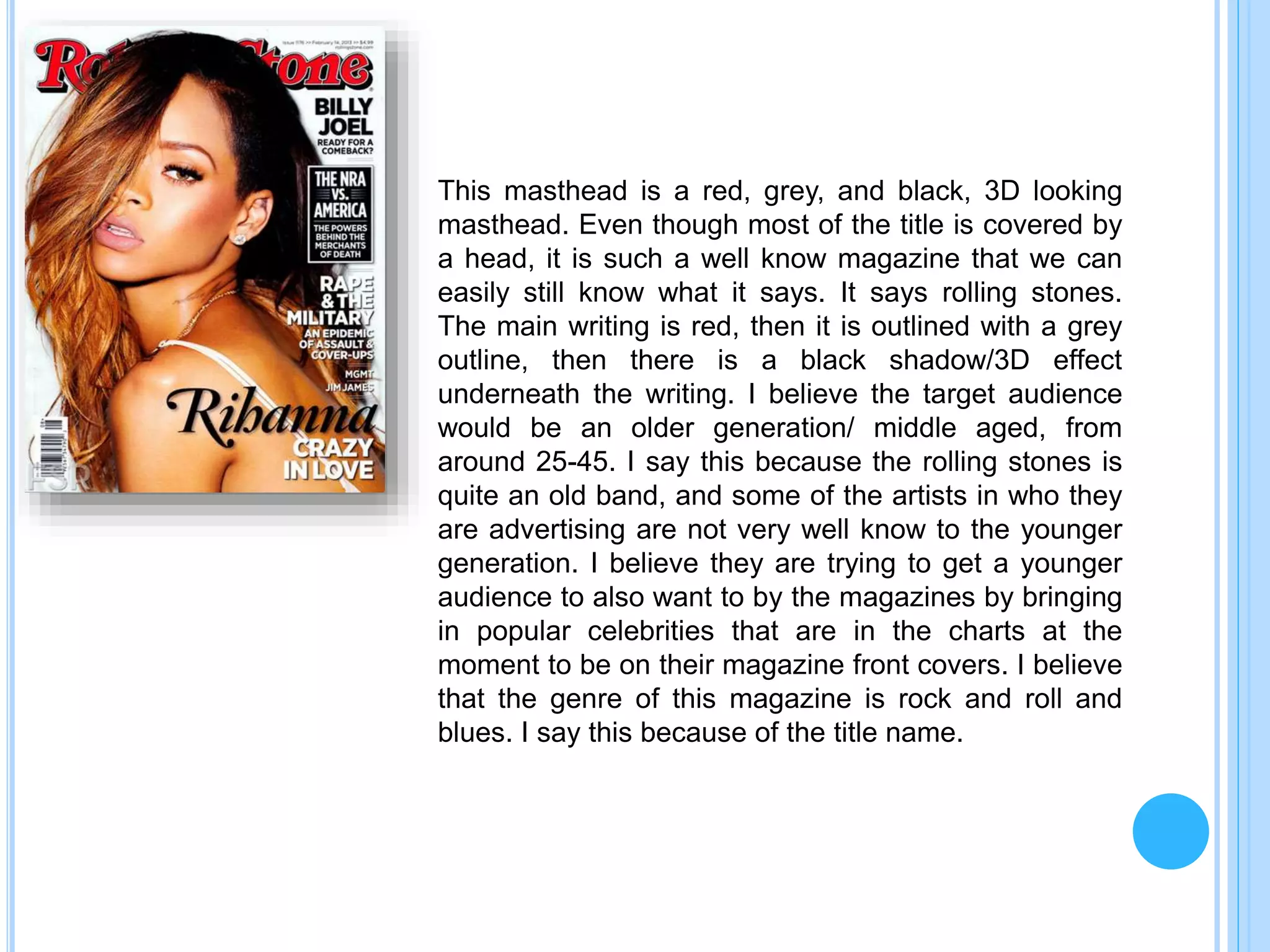 Masthead analysis | PPTX