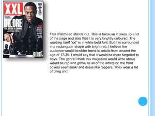 Masthead analysis | PPTX