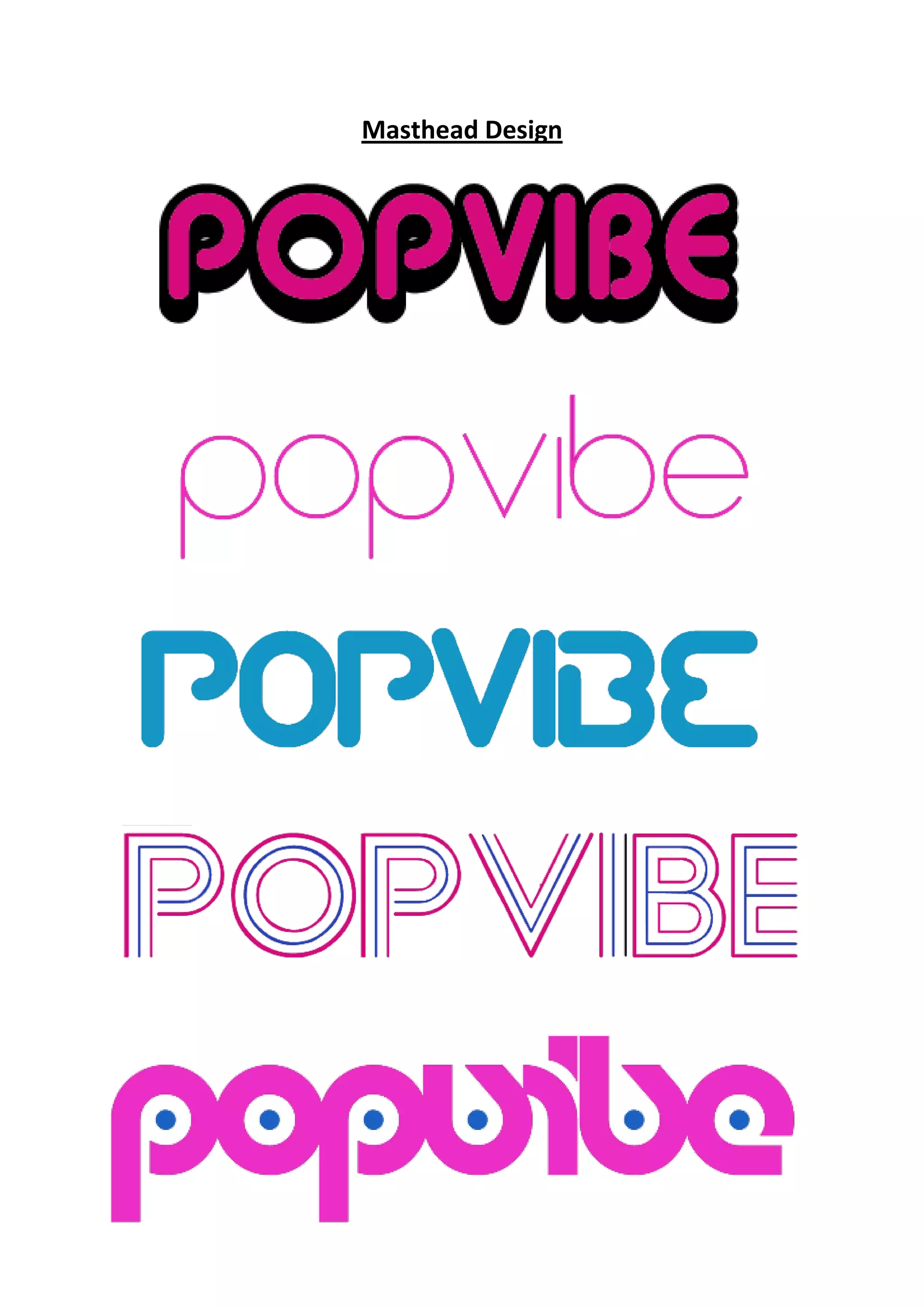 Masthead Design | PDF