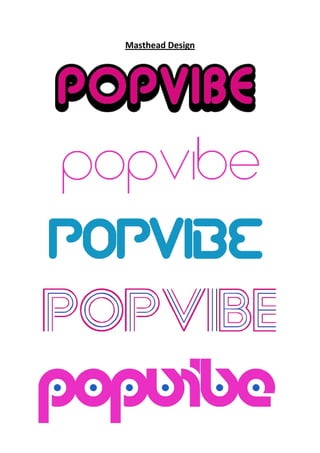 Masthead Design | PDF