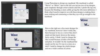 Masthead design and analysis | PPTX | Music | Entertainment