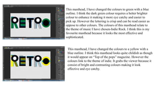 Masthead design and analysis | PPTX