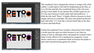 Masthead design and analysis | PPTX