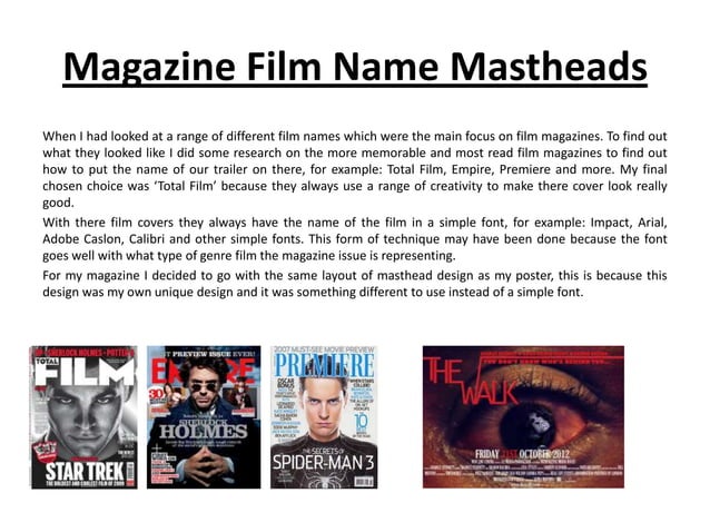 Masthead designs | PPT