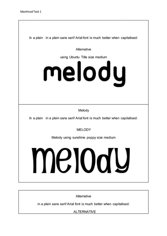 Masthead Designs | PDF