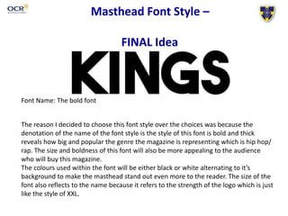Masthead font styles | PPTX | Hip Hop Music | Music