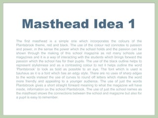 Masthead ideas | PPTX