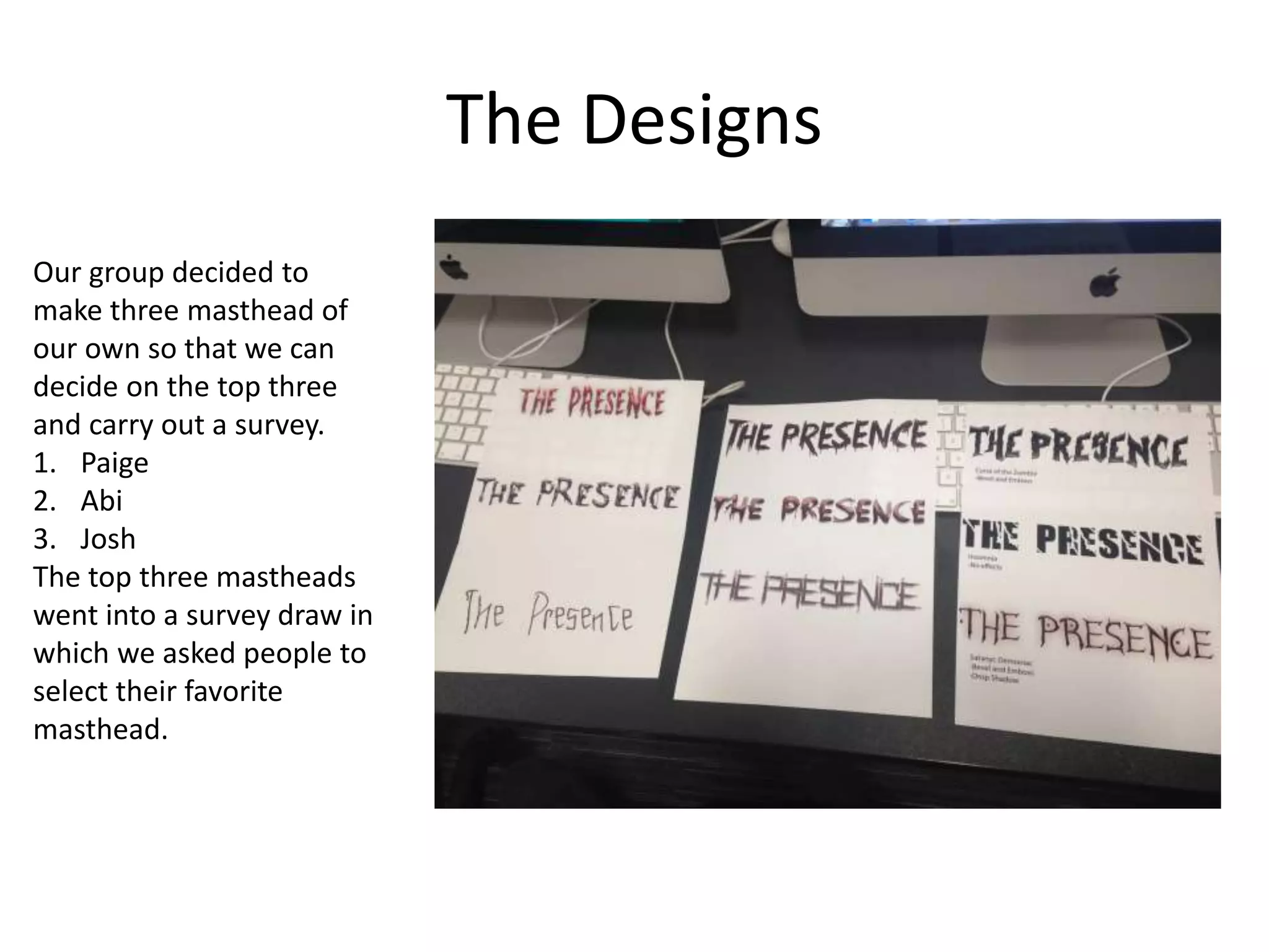 Masthead presentation | PPT