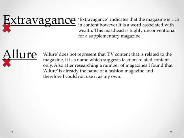 Masthead selection | PPT