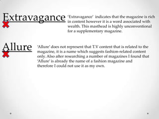 Masthead selection 3 | PPTX