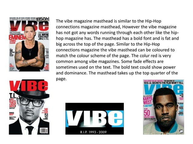 masthead analysis and codes and conventions | PPT