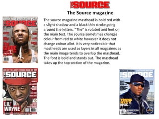 masthead analysis and codes and conventions | PPT