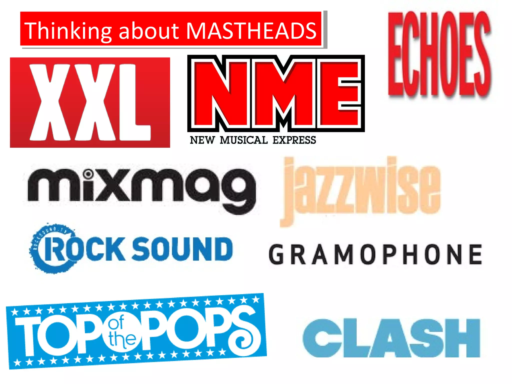 Mastheads titles | PPT