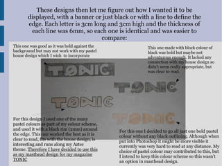 creating my masthead | PPT