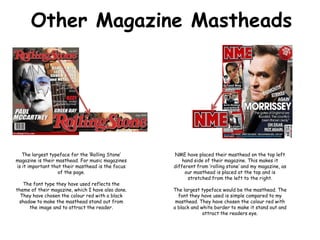 Masthead with analysis | PPTX | Desktop Publishing | Computer Software ...