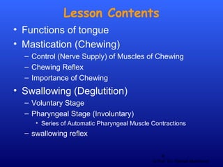 Mastication and deglutition i | PPT | Ear, Nose and Throat Conditions ...