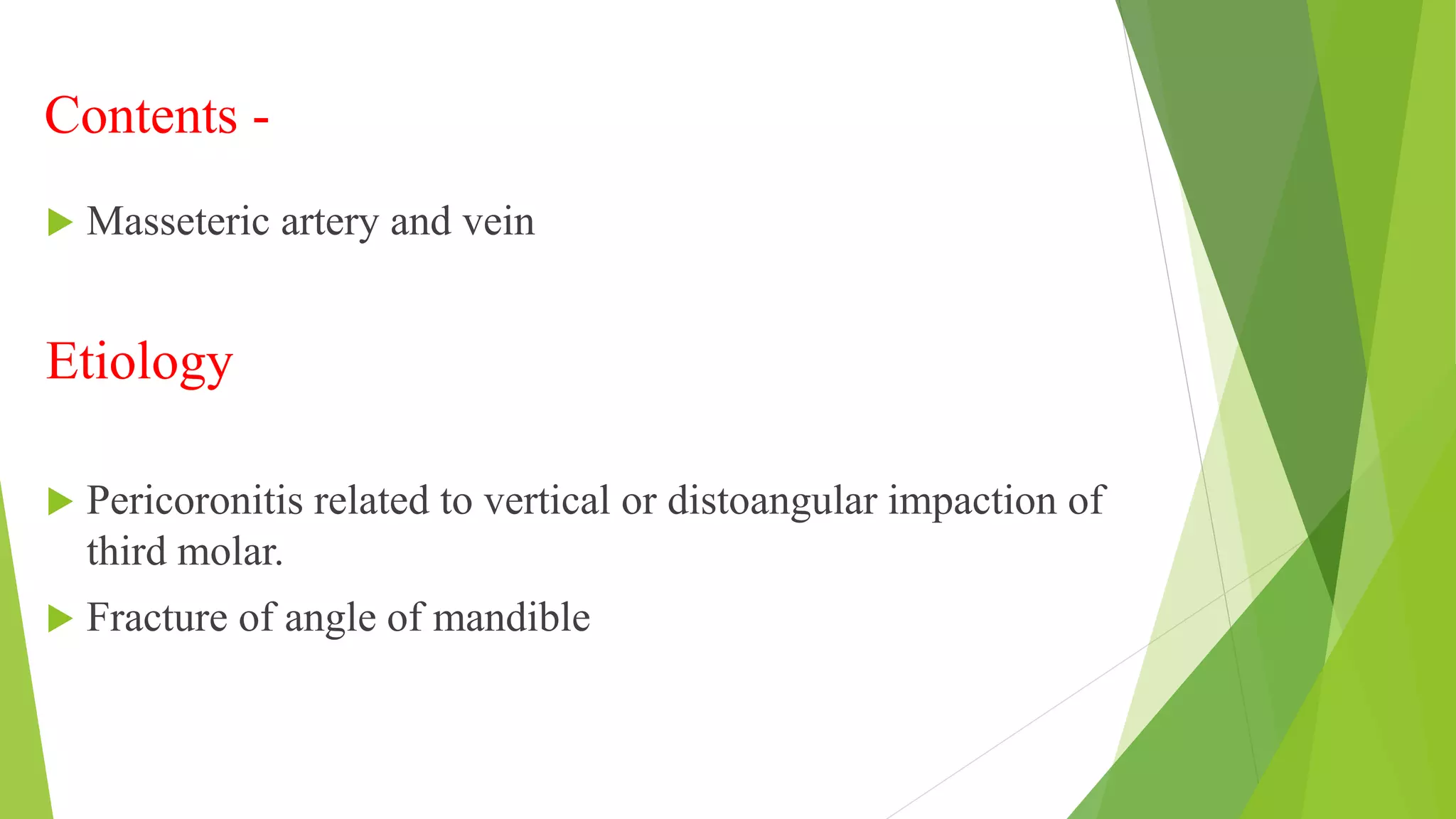 Masticatory space infection | PPTX