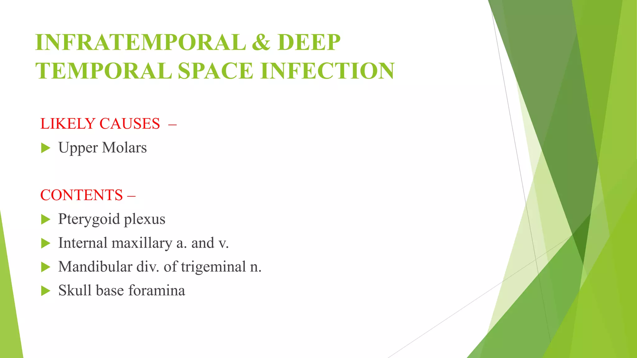 Masticatory space infection | PPTX