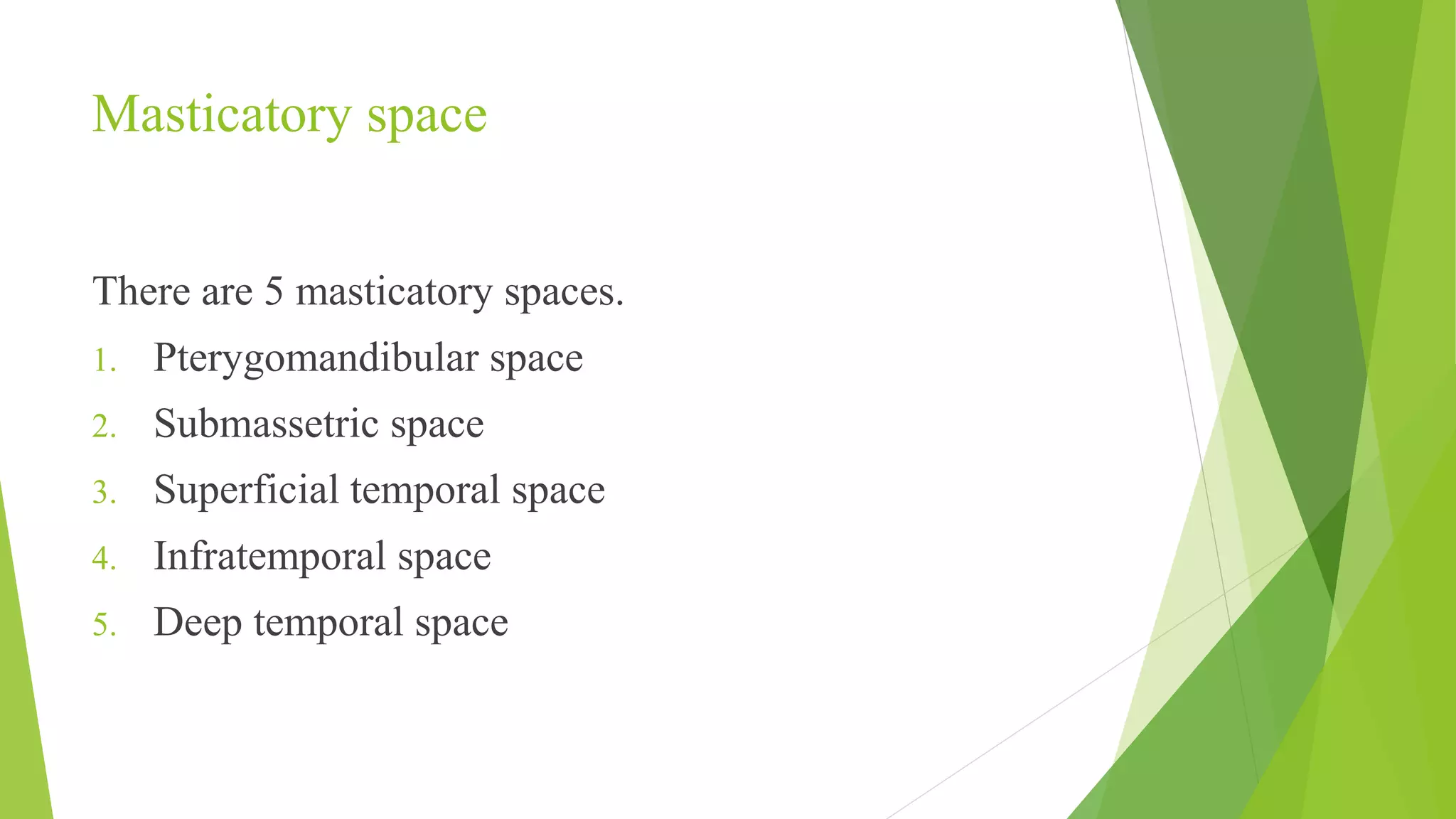 Masticatory space infection | PPTX