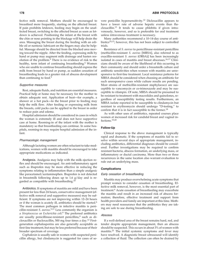 Mastitis | PDF | Infectious Diseases | Diseases and Conditions