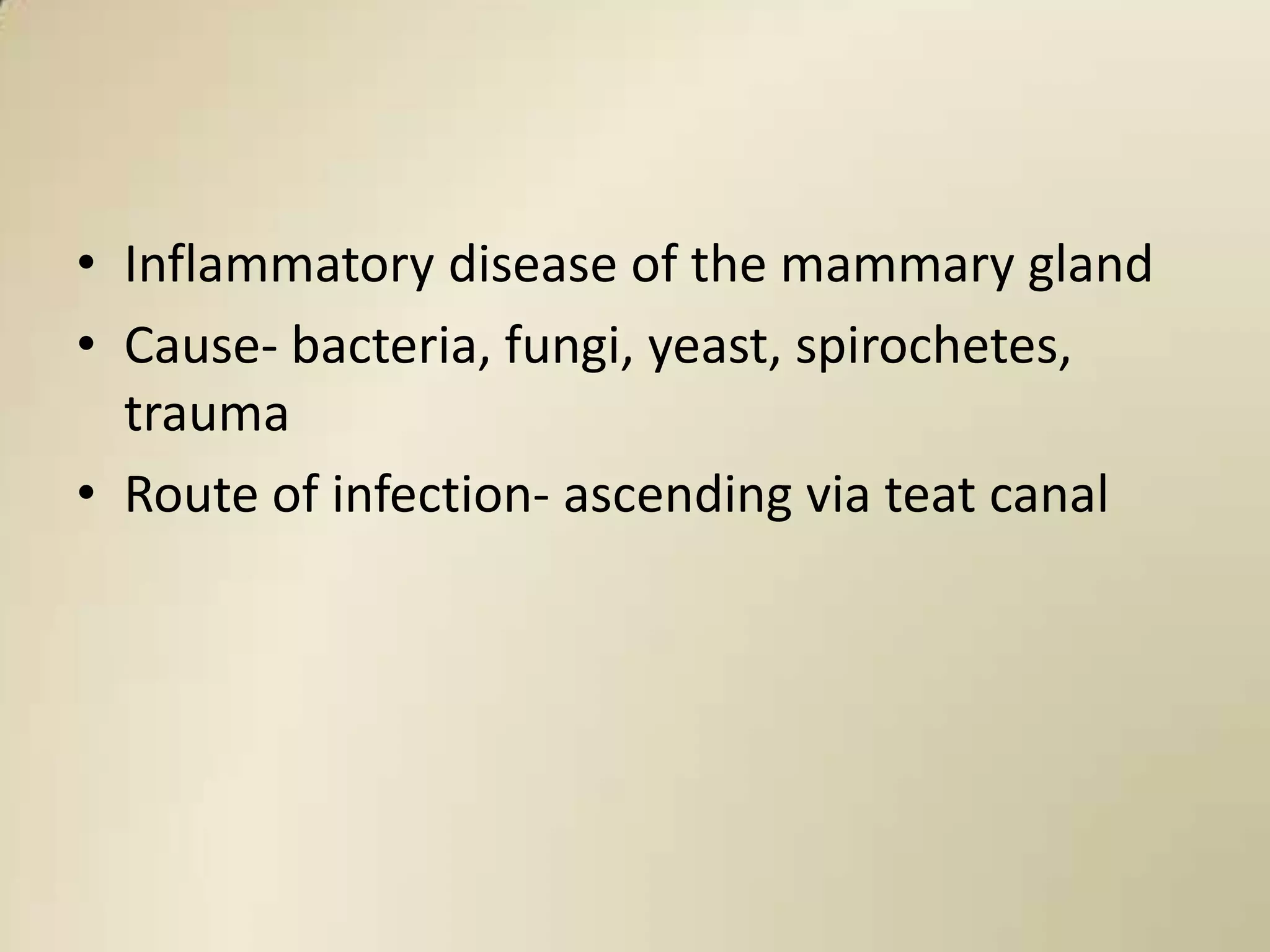 Mastitis | PPTX