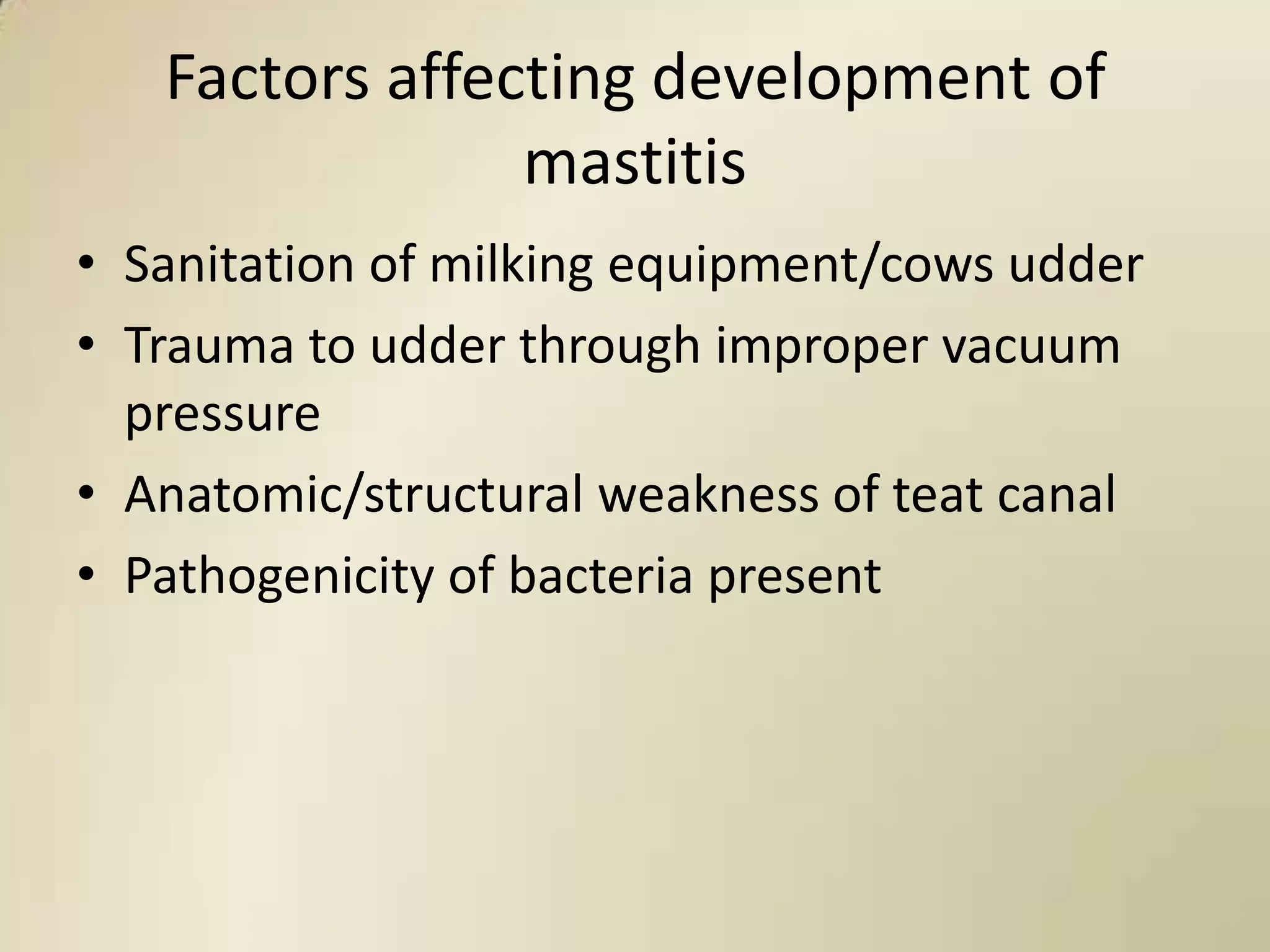 Mastitis | PPT | Free Download