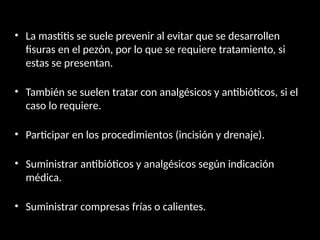 MASTITIS -infeccion de la glandula mamaria | PPTX