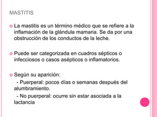 Mastitis inflamatoria | PPTX