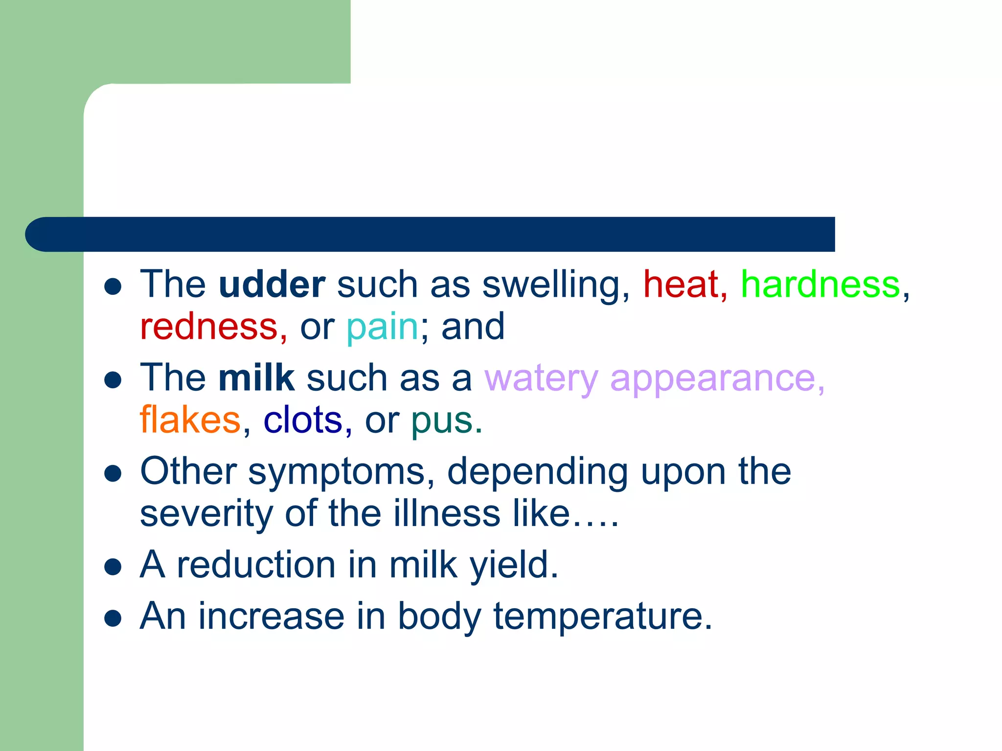 Mastitis in cattle, buffalo | PPT