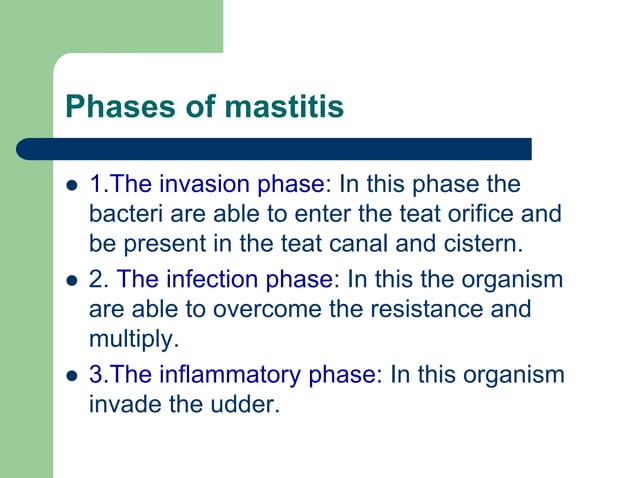 Mastitis in cattle, buffalo | PPT | Ear, Nose and Throat Conditions | Diseases and Conditions