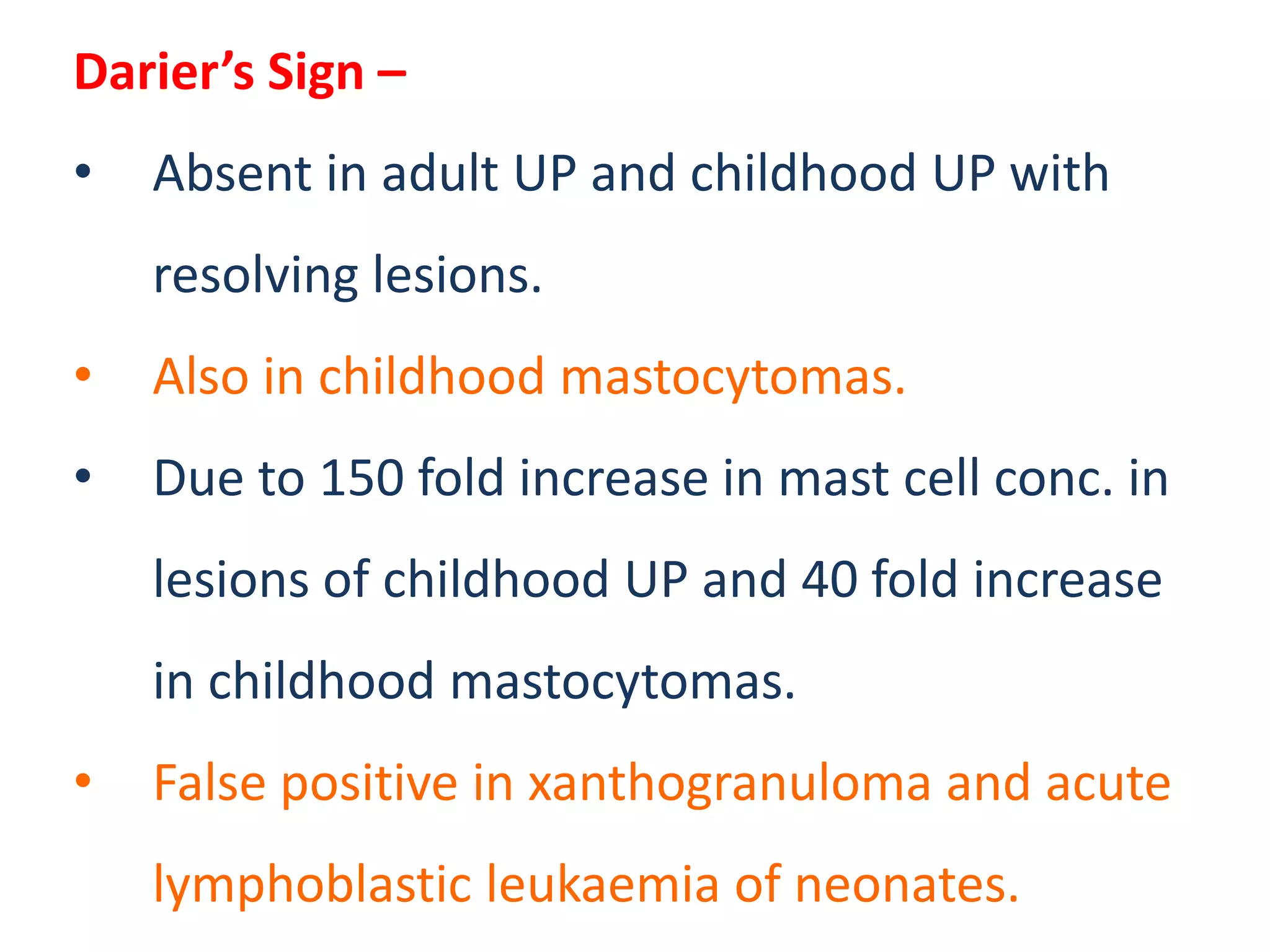 Mastocytosis (Cutaneous and Systemic) | PPTX