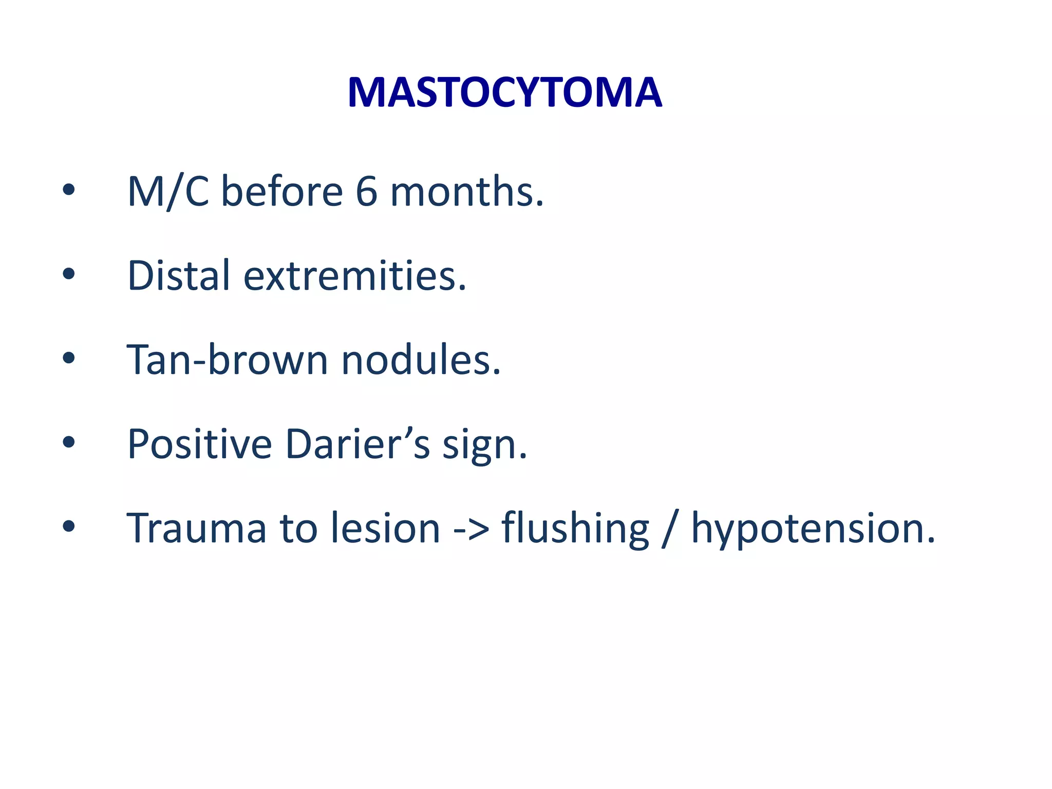 Mastocytosis (Cutaneous and Systemic) | PPTX