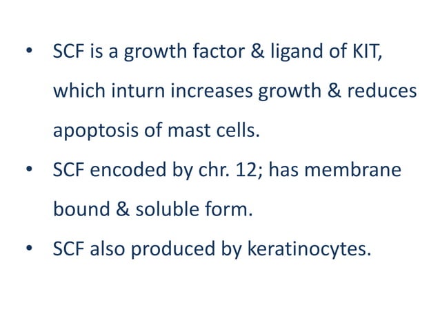 Mastocytosis (Cutaneous and Systemic) | PPTX