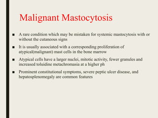 Mastocytosis and autoinflammatory disease presenting in skin | PPTX
