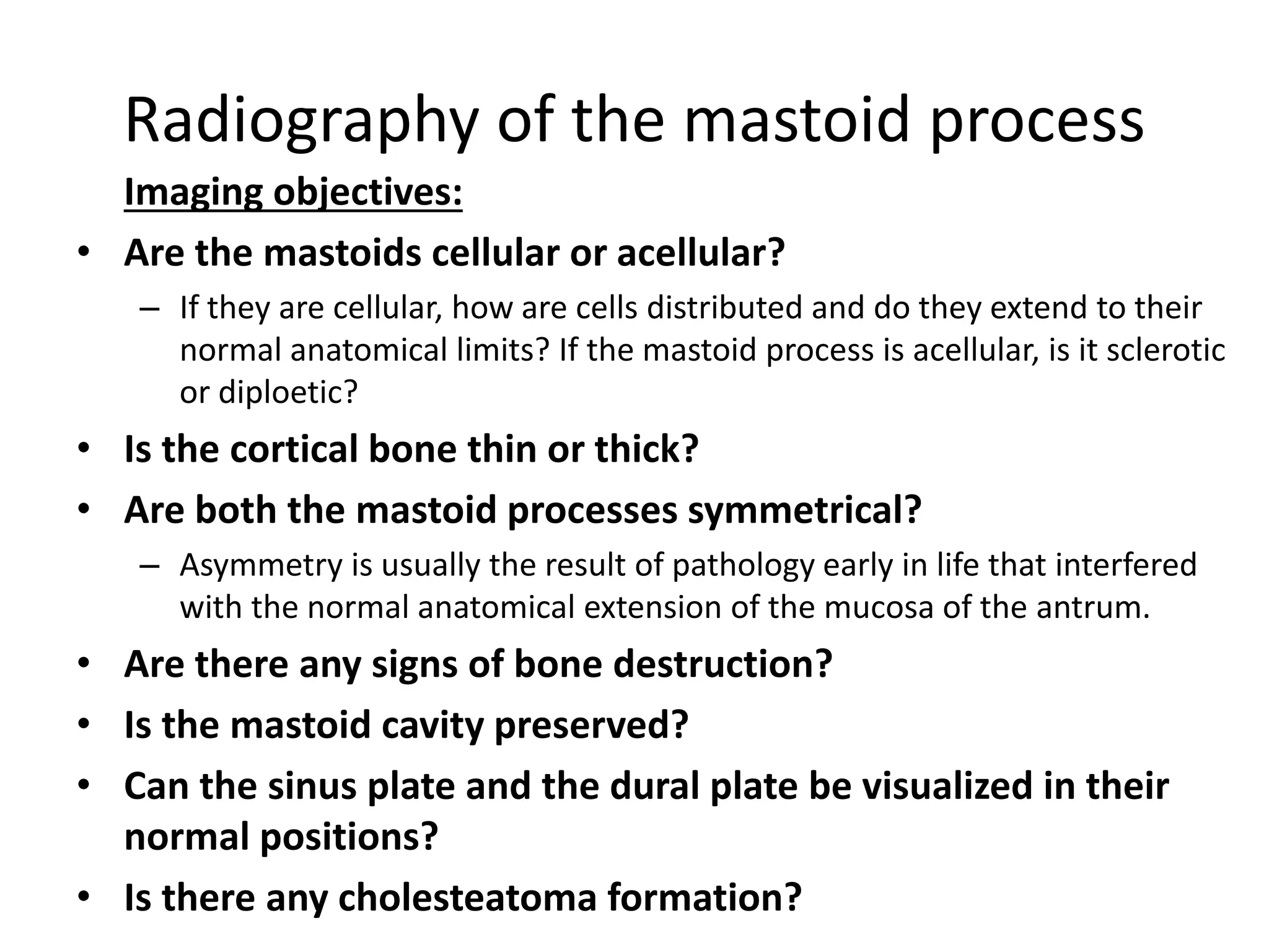 Mastoid diseases imaging | PPTX