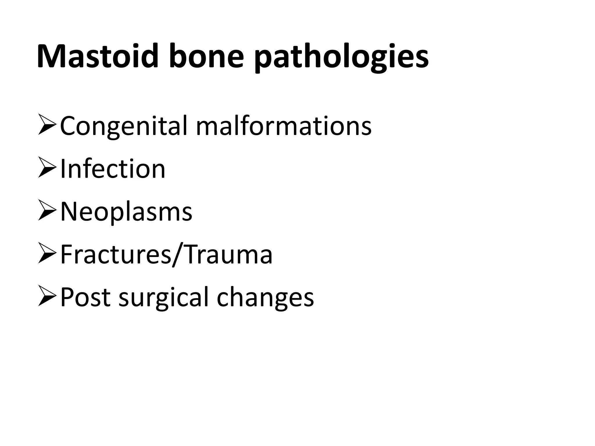 Mastoid diseases imaging | PPTX