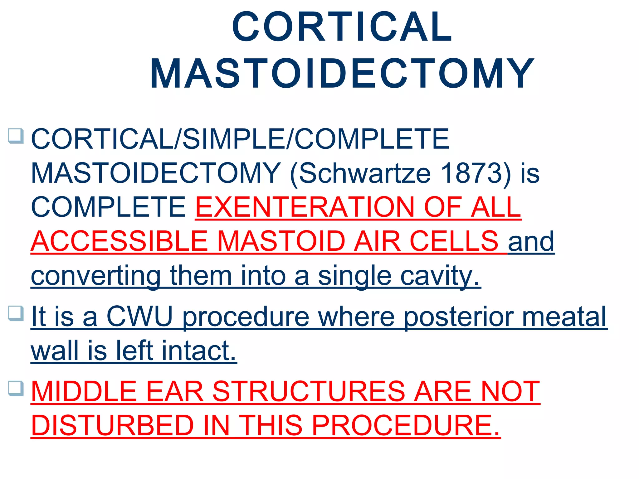 Mastoidectomy | PPT