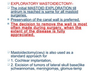 Mastoidectomy | PPT