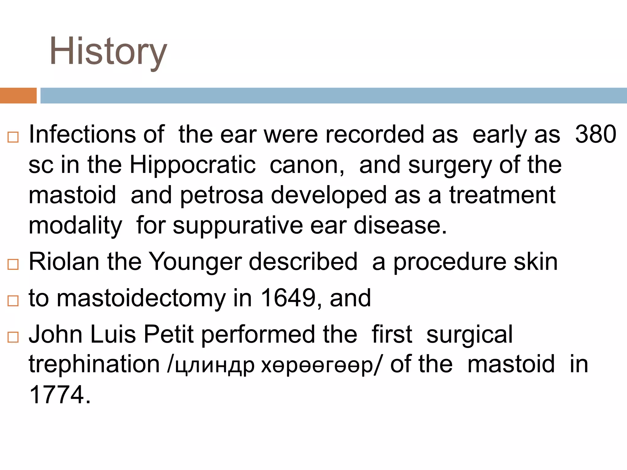 Mastoidectomy; Types, Indications, Procedure | PDF