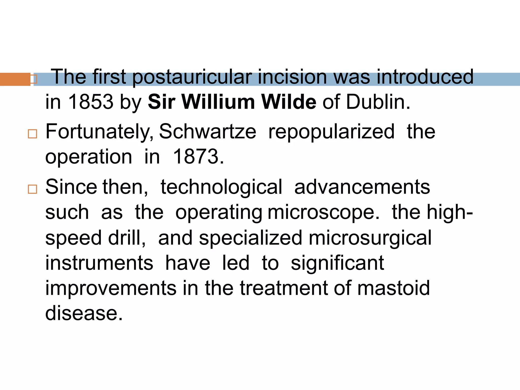 Mastoidectomy; Types, Indications, Procedure | PDF