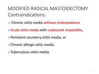 MASTOIDECTOMY PRESENTATION | PPT