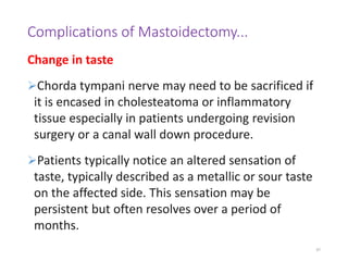 MASTOIDECTOMY PRESENTATION | PPT