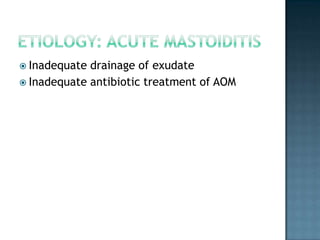 Mastoiditis | PPTX