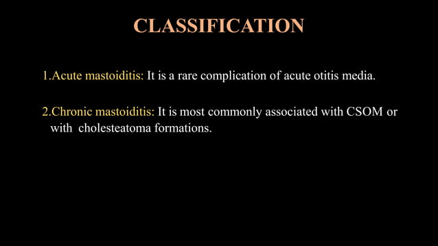 Mastoiditis | PPTX | Ear, Nose and Throat Conditions | Diseases and ...