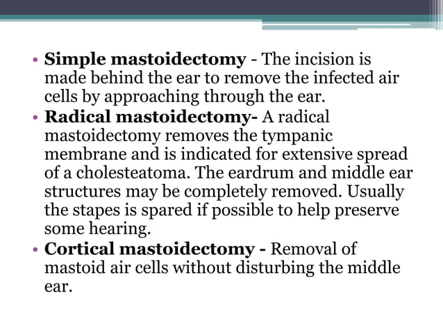 Mastoiditis | PPTX | Ear, Nose and Throat Conditions | Diseases and ...